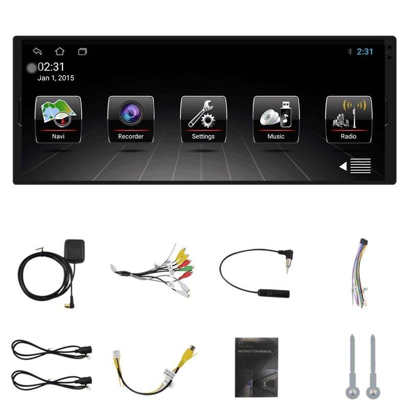 1 Din Android 10.0 Car Android Multimedia Player 6.9 Inch IPS Auto ...