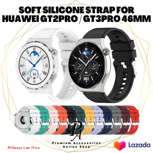[PA]-Soft Silicone band replacement strap For Huawei Watch GT3 Pro ...