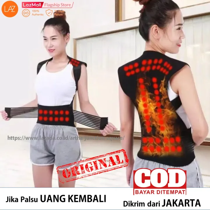 Alat Terapi Kesehatan Tourmaline Back Waist Shoulder Sabuk Punggung ...