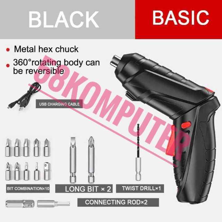 15 In 1 Obeng Listrik Cordless Screwdriver Obeng Listrik Tanpa Kabel