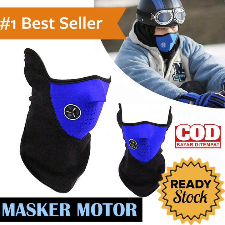 Masker Wajah Mulut Motor X-sports Pelindung Leher Muka Hidung ...
