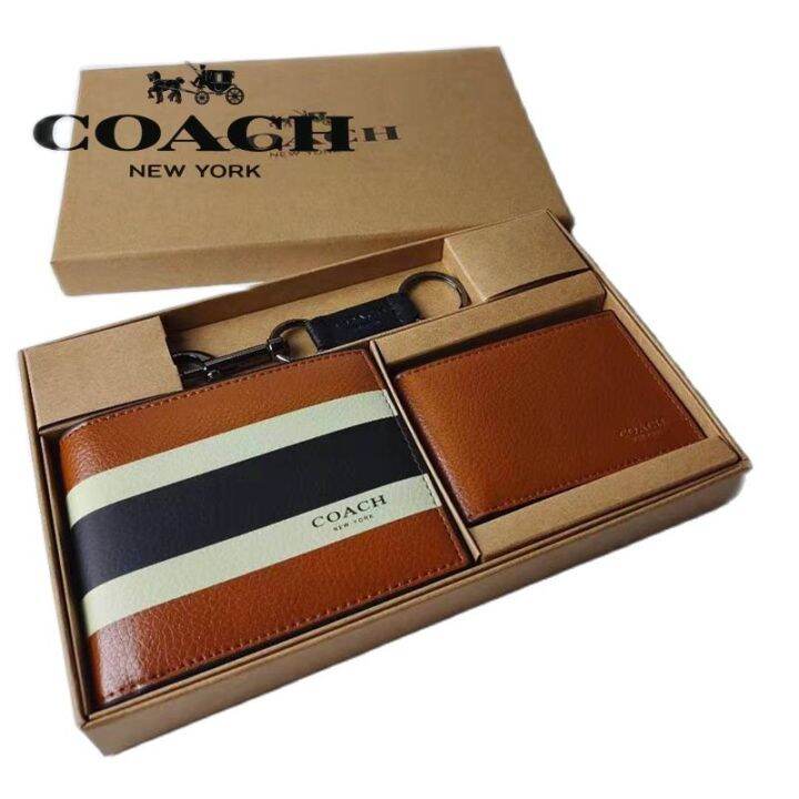 Coach Bag Official Store Original authentic Men wallets F75086 74993 ...