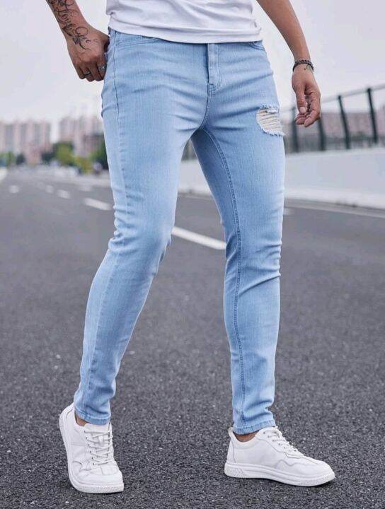 Men Zip Fly Skinny Jeans (Random Design) | Lazada PH
