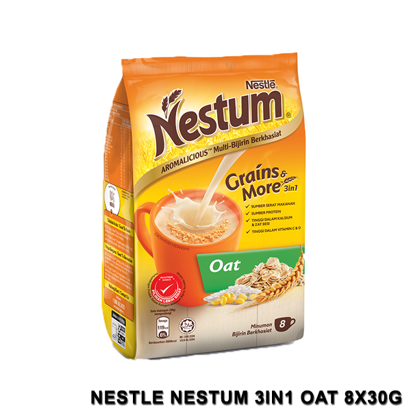 NESTLÉ NESTUM Grains & More 3in1 Oat (8x30g) / Instant Cereal Drinks ...