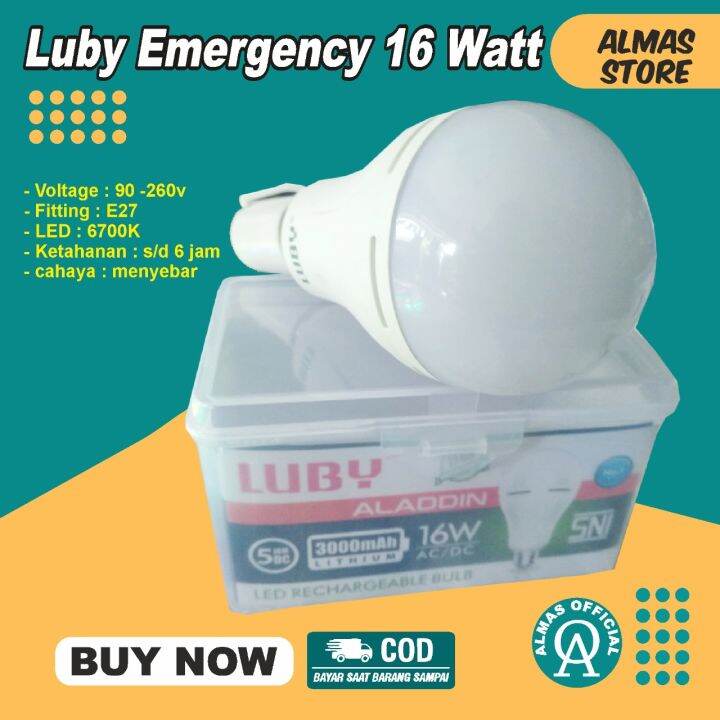 Lampu Emergency Elektronik Darurat Luby Emergensi MatiListrik ...
