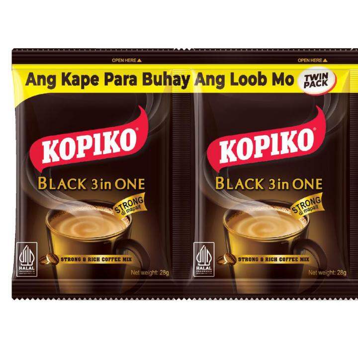 Kopiko Black Coffee Twin Pack 3 in 1 (10pcs/tie) | Lazada PH