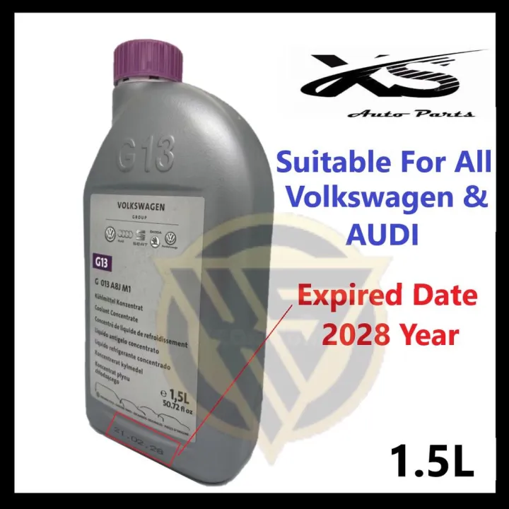 💯 ORIGINAL 💯 VOLKSWAGEN COOLANT, AUDI COOLANT ( G13 ) 1.5LITRE ( G 013 A8J M1 ) | Lazada