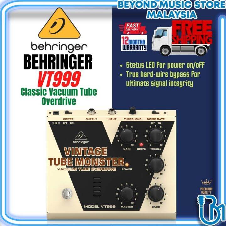 BEHRINGER VT999 Classic Vacuum Tube Overdrive | Lazada