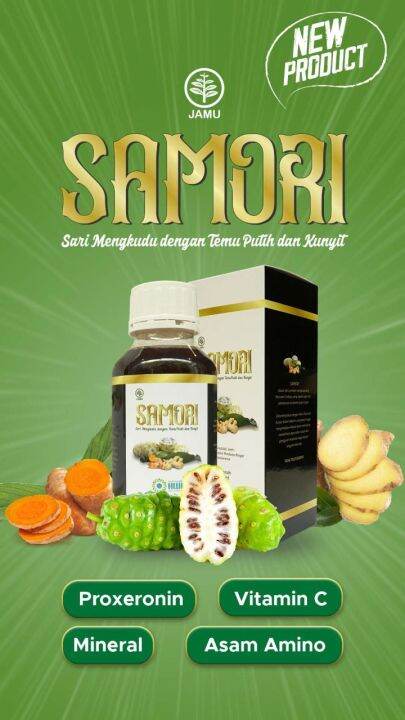 Sari Mengkudu Temu Putih Plus Kunyit (SAMORI HWI) Isi 500 ml | Lazada Indonesia