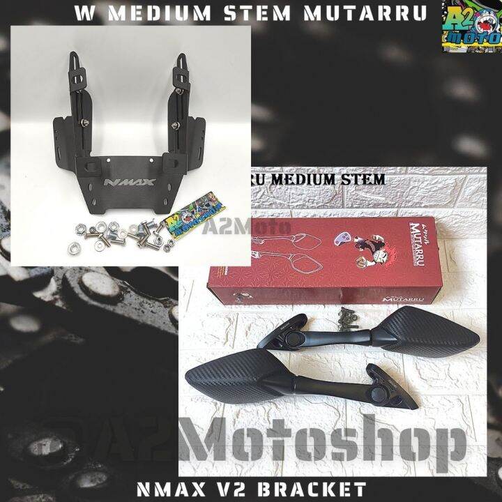 Nmax 2020 2021 Bracket for Side Mirror and Visor Windshield SEC NEMO ...