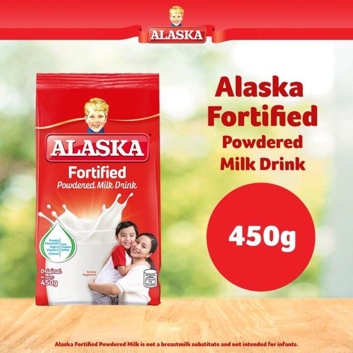 Milk powder Alaska Fortified Powdered Milk Drink 450g | Lazada PH