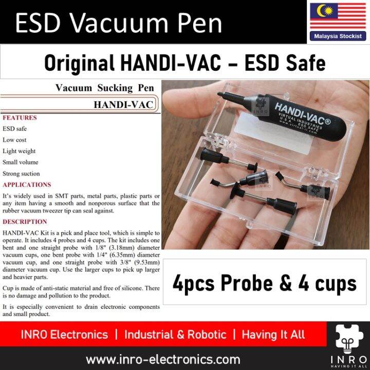 HANDI-VAC Vacuum Sucking Pen, ESD Safe Vacuum Pen, IC Picking Tool ...