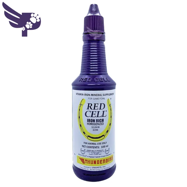 REDCELL 100ml - VITAMIN IRON MINERAL SUPPLEMENT - THUNDERBIRD - Red ...