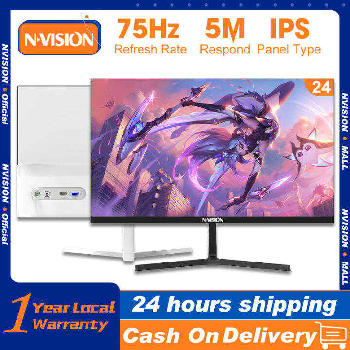NVISION 24 inch Monitor PC Computer Monitor Gaming Monitor IPS Panel ...
