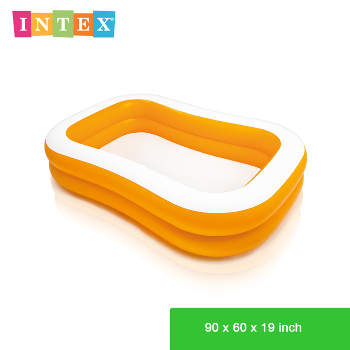 INTEX® 57181 Mandarin Swim Center™ Family Pool, Ages 3+ (90 x 60 x 19 ...