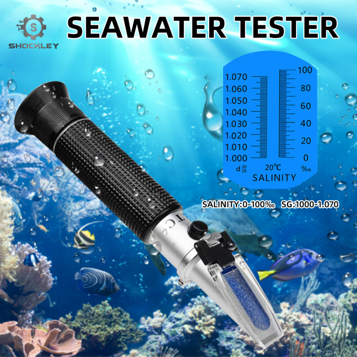 Shockley Seawater Salinity Meter 0-100 Aquaculture Salinometer ...