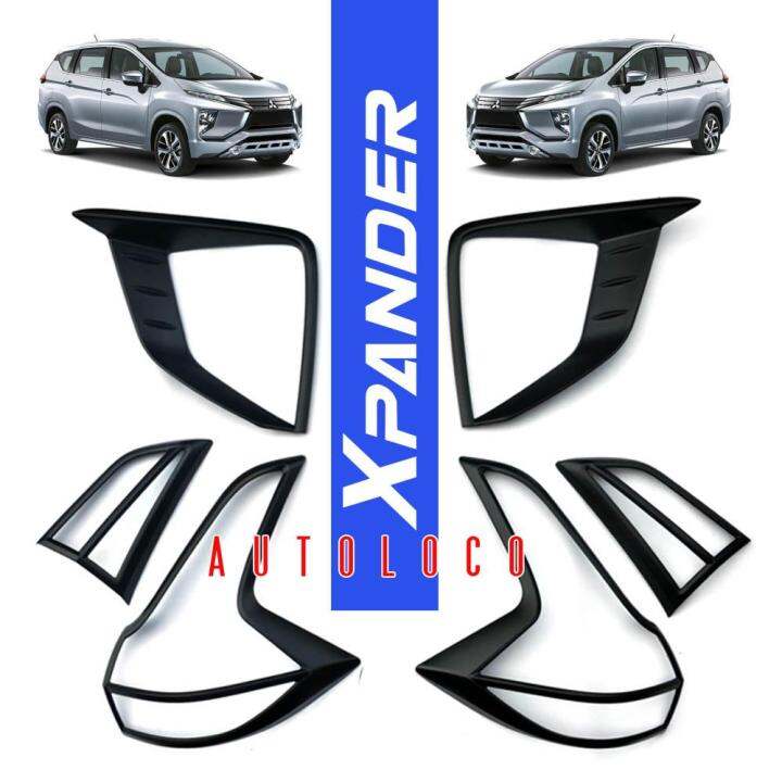 Mitsubishi Xpander 2018-2019 (Black) - Headlight and Tail Light Cover ...