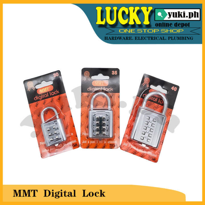 DIGITAL PADLOCK 30mm/35mm/40mm (MMT) | Lazada PH
