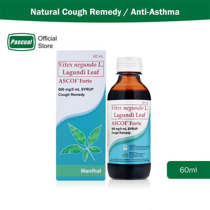 ASCOF® Forte 600mg / 5ml Syrup Menthol 60ml | Lazada PH