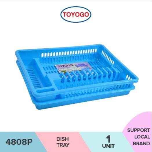 Dish Rack 4808P by Toyogo - Dish Drainer with Drip Tray Dish Rack Rak ...