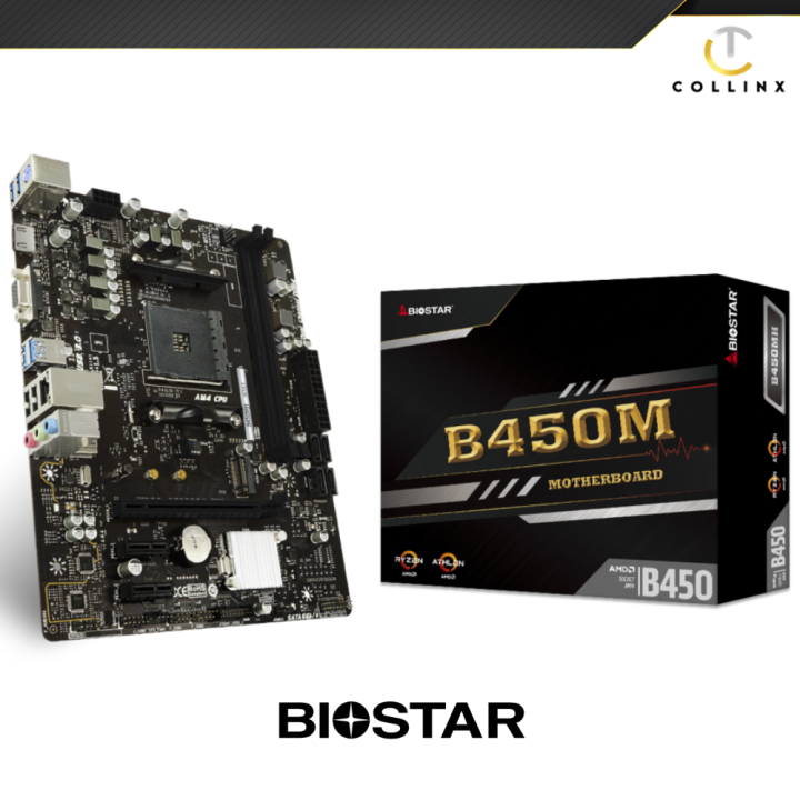 Biostar B450MH Motherboard | DDR4 AM4 CPU Socket | For AMD Processor ...