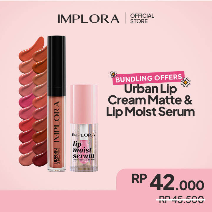 Bundling - Implora Lip Cream + Lip Moist Serum | Lazada Indonesia