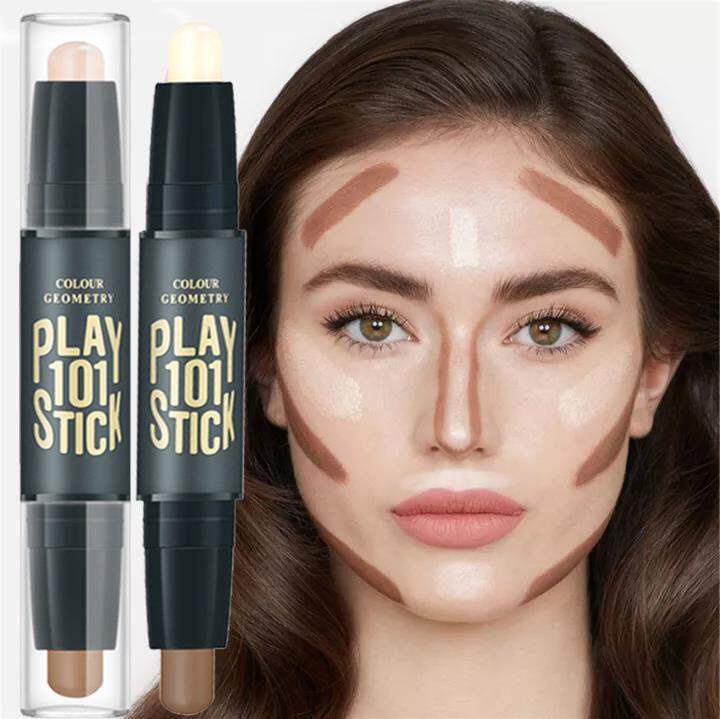 LAMEILA 2 In1 Concealer Face High Gloss Contouring Stick Dual Purpose ...