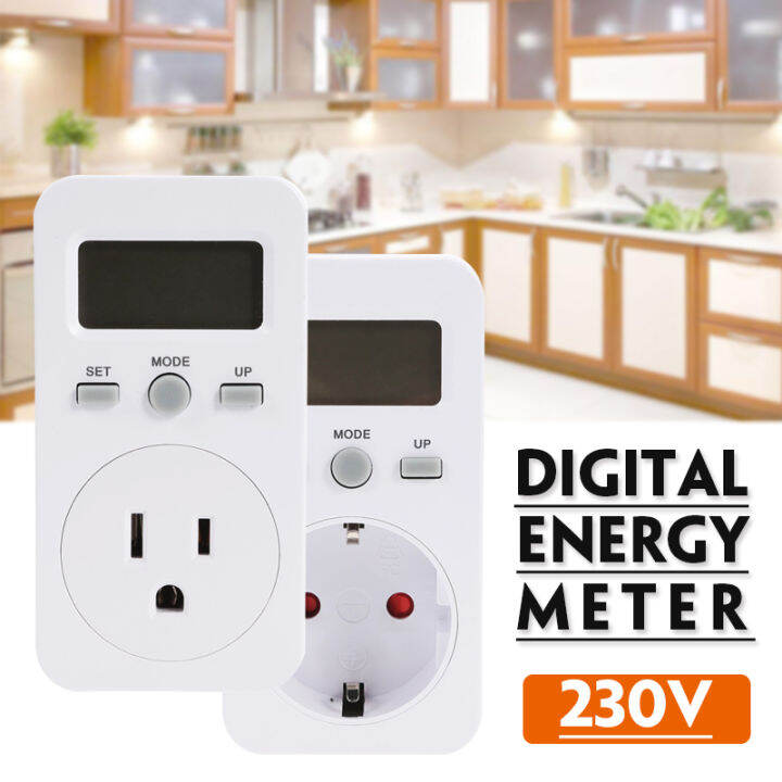 LCD Digital Energy Meter 230V 50Hz / 120V 60Hz Power Meter Watt ...