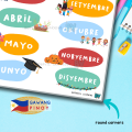 Months of the Year Chart | Filipino/ Tagalog Laminated Educational ...