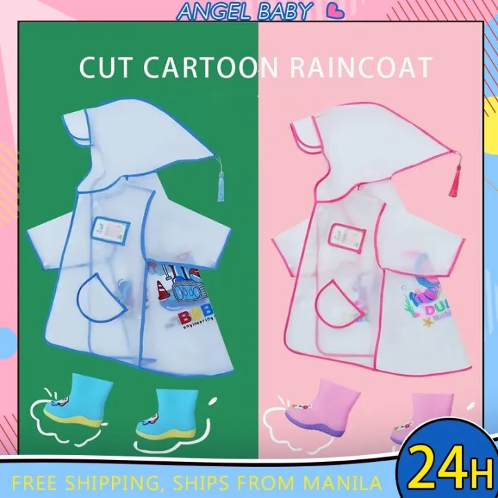 Rain Coat Water Proof Makapal Kapote Raincoat for Kids Girls Boy Boys 5 To 7 To 10 To12 Years ...