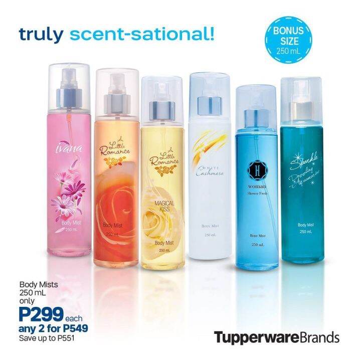 Tupperware Brand BODY MIST for WOMEN 250ml | Lazada PH