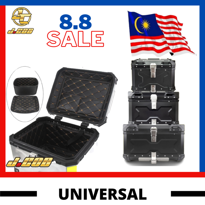 Aluminium Top Box X Design Kotak Motosikal Peti Aluminum Box Motorcycle ...