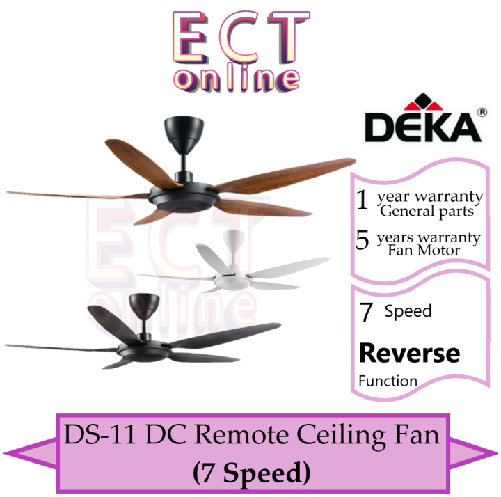 Deka DS11 56" DC Remote Ceiling Fan DS-11 Kipas Siling | Lazada
