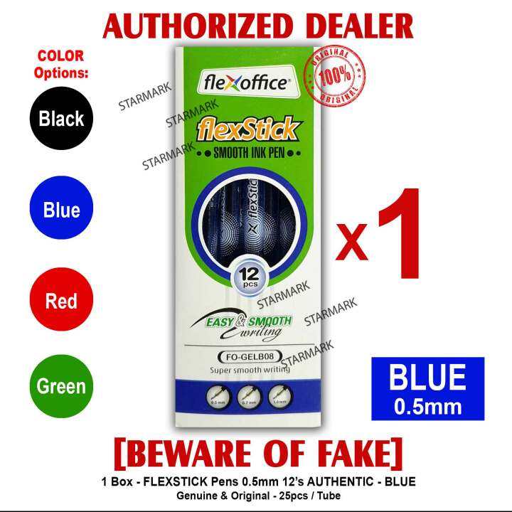 Flexstick Ballpen Ballpens BLUE 0.7mm 0.5mm Thickness Flex Stick Ball ...