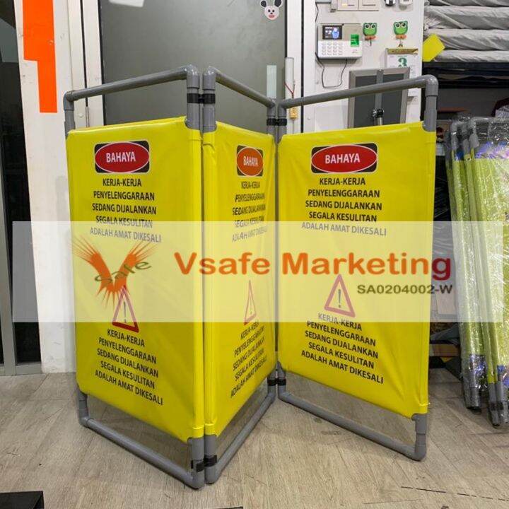 VSAFEMKT Lift Maintainance PVC pipe / Aluminium frame hoarding barrier ...