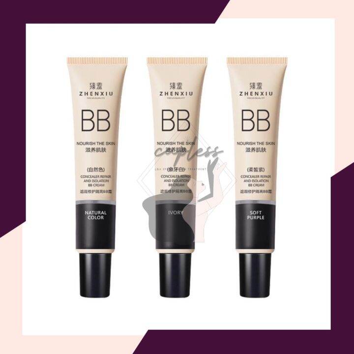 ZHENXIU Concealer Repair and Isolation BB Cream 30g Brighten Skin Invisible Pore Liquid ...