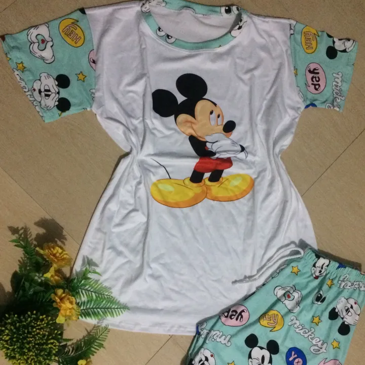 COMBI SUBLI PRINT TOP AND SHORT TERNO (MICKEY) | Lazada PH