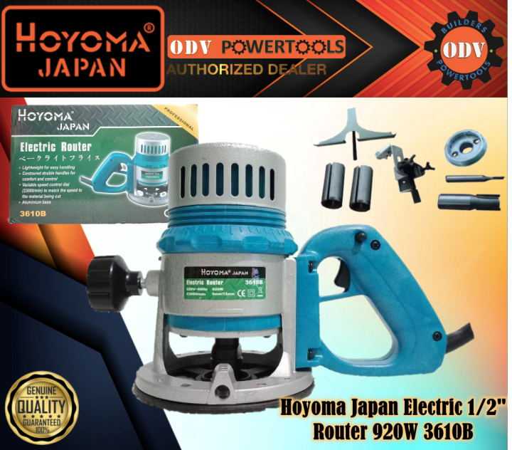 Hoyoma Japan Electric 1/2" Router 920W 3610B ~ ODV POWERTOOLS | Lazada PH