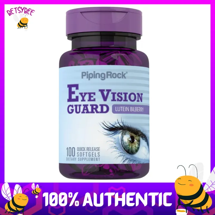 Piping Rock Eye Vision Guard Lutein Bilberry Zeaxanthin 100 Quick ...