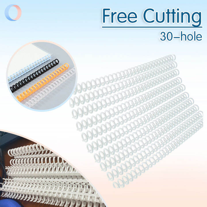 30 Hole Loose Leaf Binders Ring Spring Spiral Rings for A4 A5 B5 Free ...