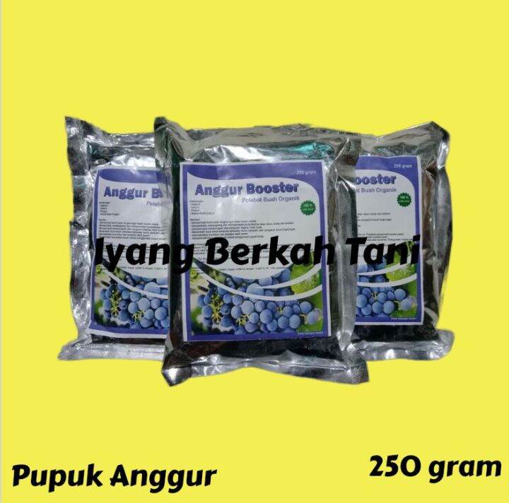 Pupuk Organik Booster Anggur Perangsang Buah Serbuk Terbaik Ampuh Agar Cepat Berbuah Lebat 250 ...