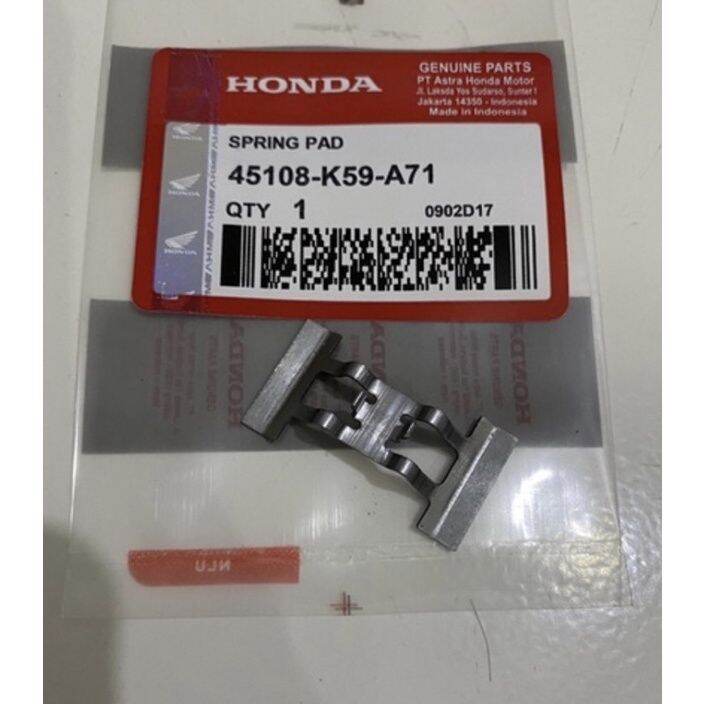 Plat Per Penahan Kampas Rem Dispad Depan SPRING PAD Honda Genio Vario ...