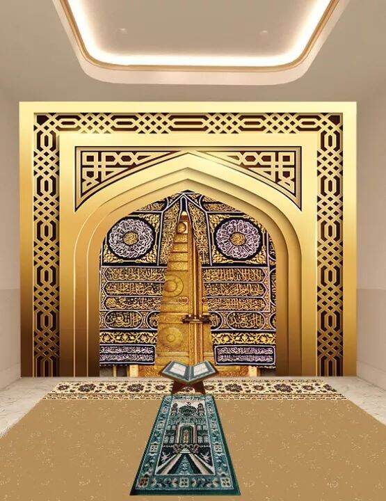 printing wallpaper custom visual 3d islami , wallpaper motif mihrab ...