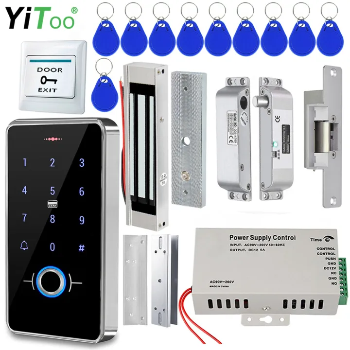 YiToo RFID Fingerprint Access Control System Door Lock, IP68 Fully ...