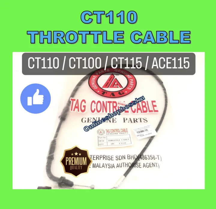 MODENAS CT100 THROTTLE CABLE CT110 KABLE THROTTLE CT115 CABLE MINYAK ...