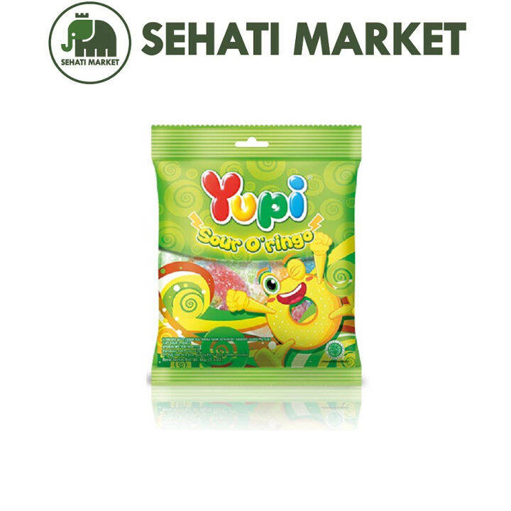 YUPI GUMMY CANDIES PERMEN SOUR ORINGO 45g | Lazada Indonesia