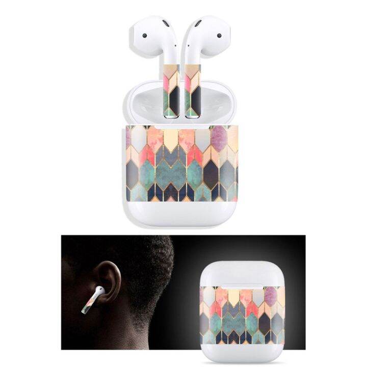 สติ๊กเกอร์สำหรับติดหูฟัง สำหรับ Air Pods Vinyl Sticker DIY | Lazada.co.th