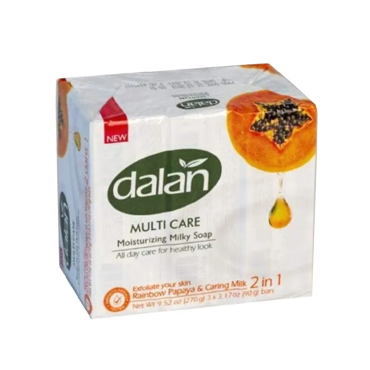 Dalan Rainbow Papaya & Caring Milk/ Avocado Butter / Aloe Vera Bar Soap ...