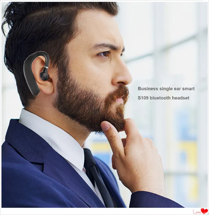 KEBETEME Long Time Standby Bluetooth 5.0 Earphone Business Bluetooth ...