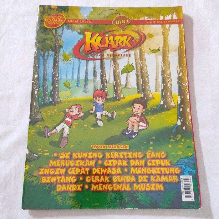 majalah komik sains kuark edisi 8 level I mengenal musim baik ori ...